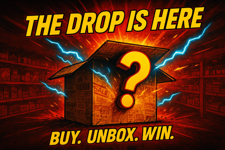 MYSTERY BOX DROPS – Unbox the Unexpected. Win Big Every Month.